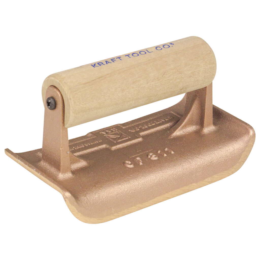 6″ x 2-3/4″ 1/4″R Bronze Edger with Wood Handle – ArtTech Epoxy System